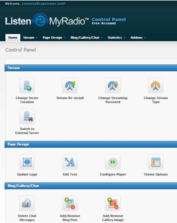 Crear una radio online con SHOUTcast - Soporte MS