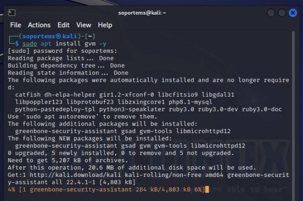 Como Instalar OpenVAS Greenbone Vulnerability Scanner Sobre Kali Linux 2022.4 - Soporte MS
